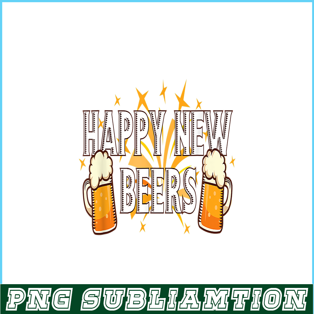 Happy New Beers PNG New Year Party PNG New Year With Beer PN - Inspire ...