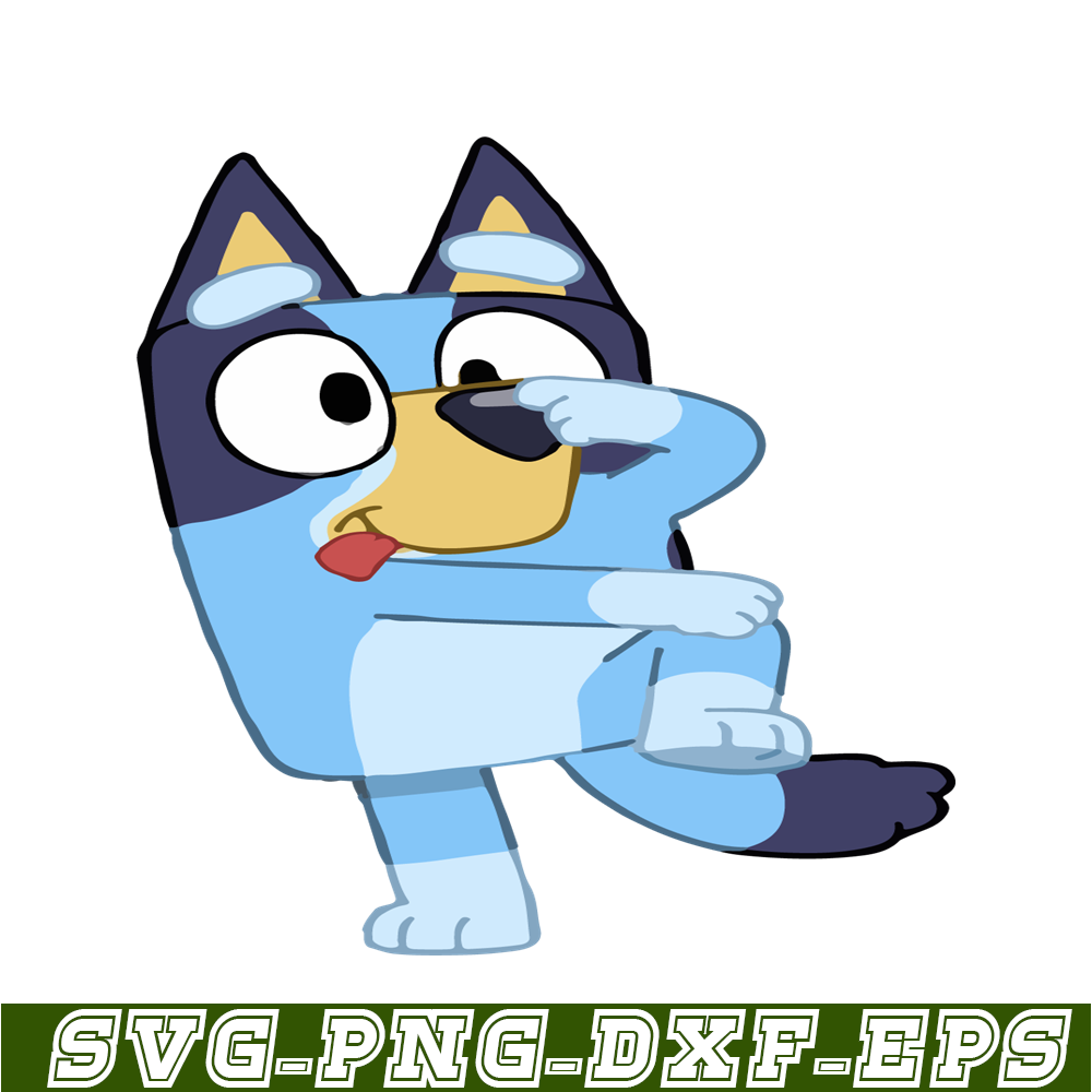 Funny Bandit SVG PDF PNG Bluey Character SVG Bluey Movie SVG - Inspire ...