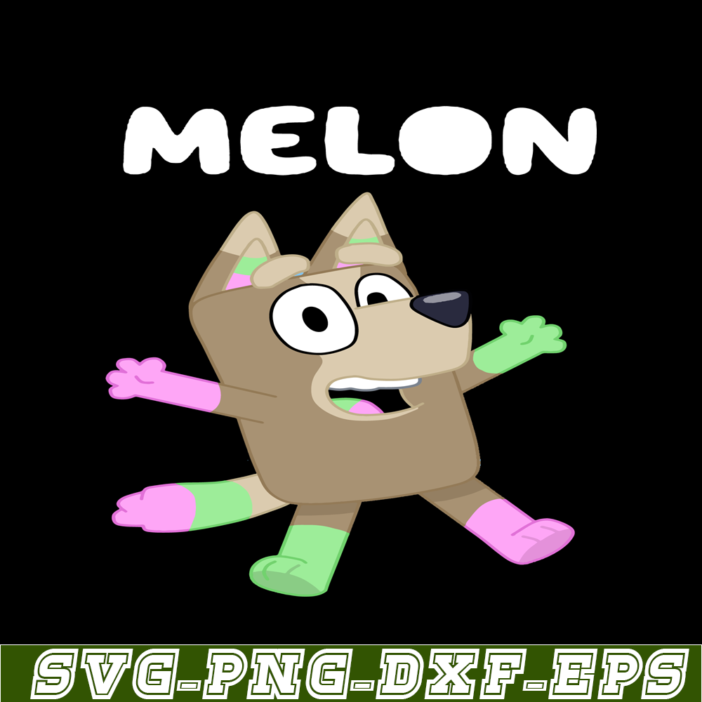 Melon Bluey SVG PNG PDF - Inspire Uplift