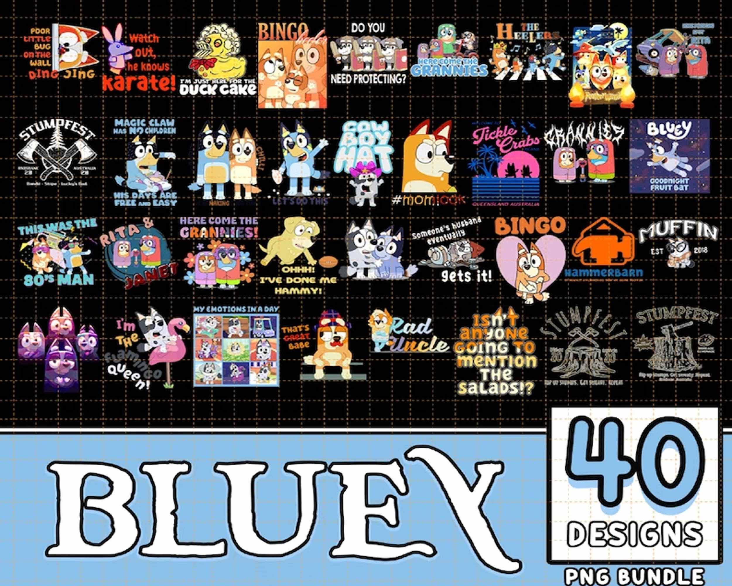 Blue Dog Moive Mega Png bundle, Png Files, Png For Shirts, B | Inspire ...