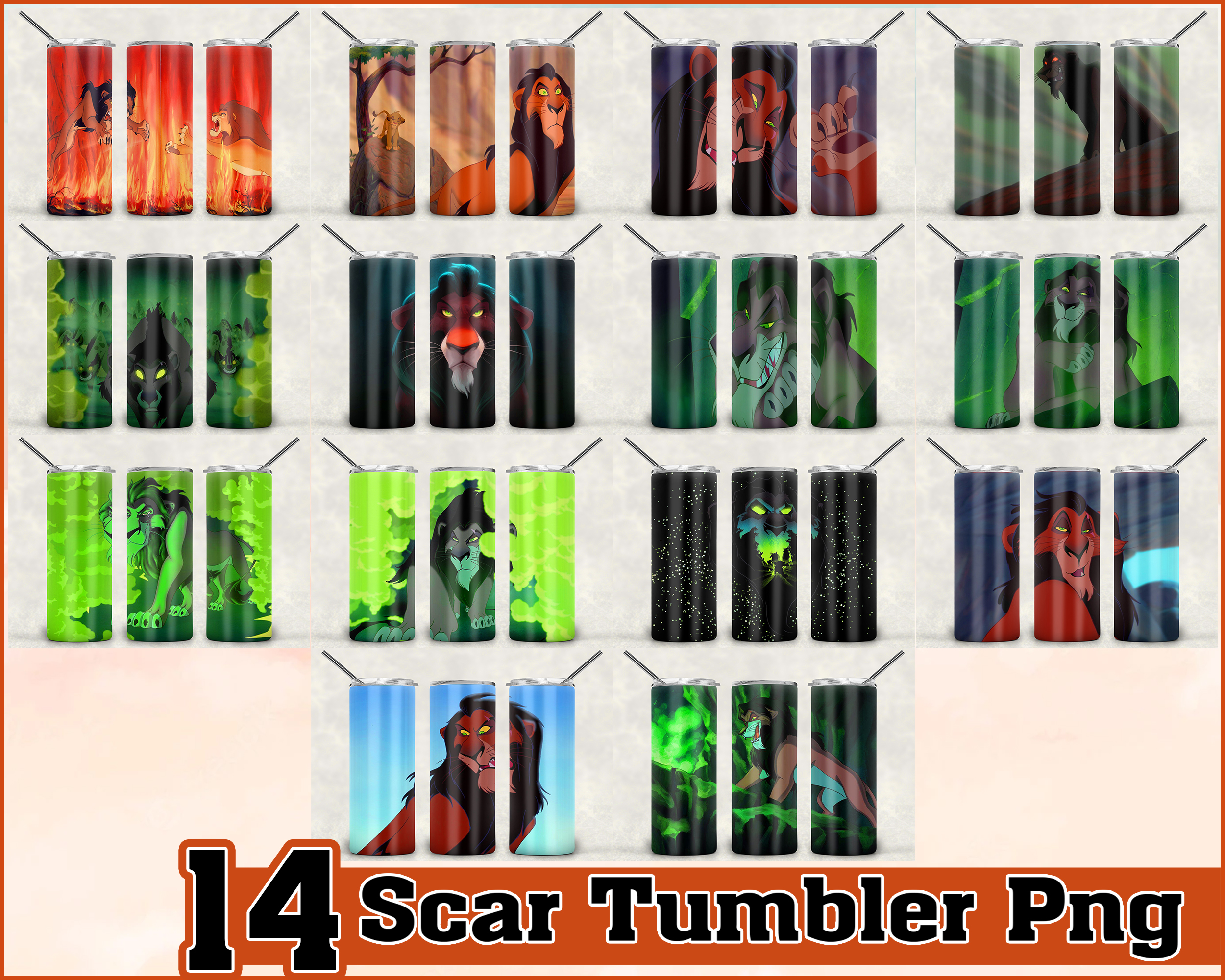 Scar Tumbler, Scar PNG, Tumbler design, Digital download - Inspire Uplift