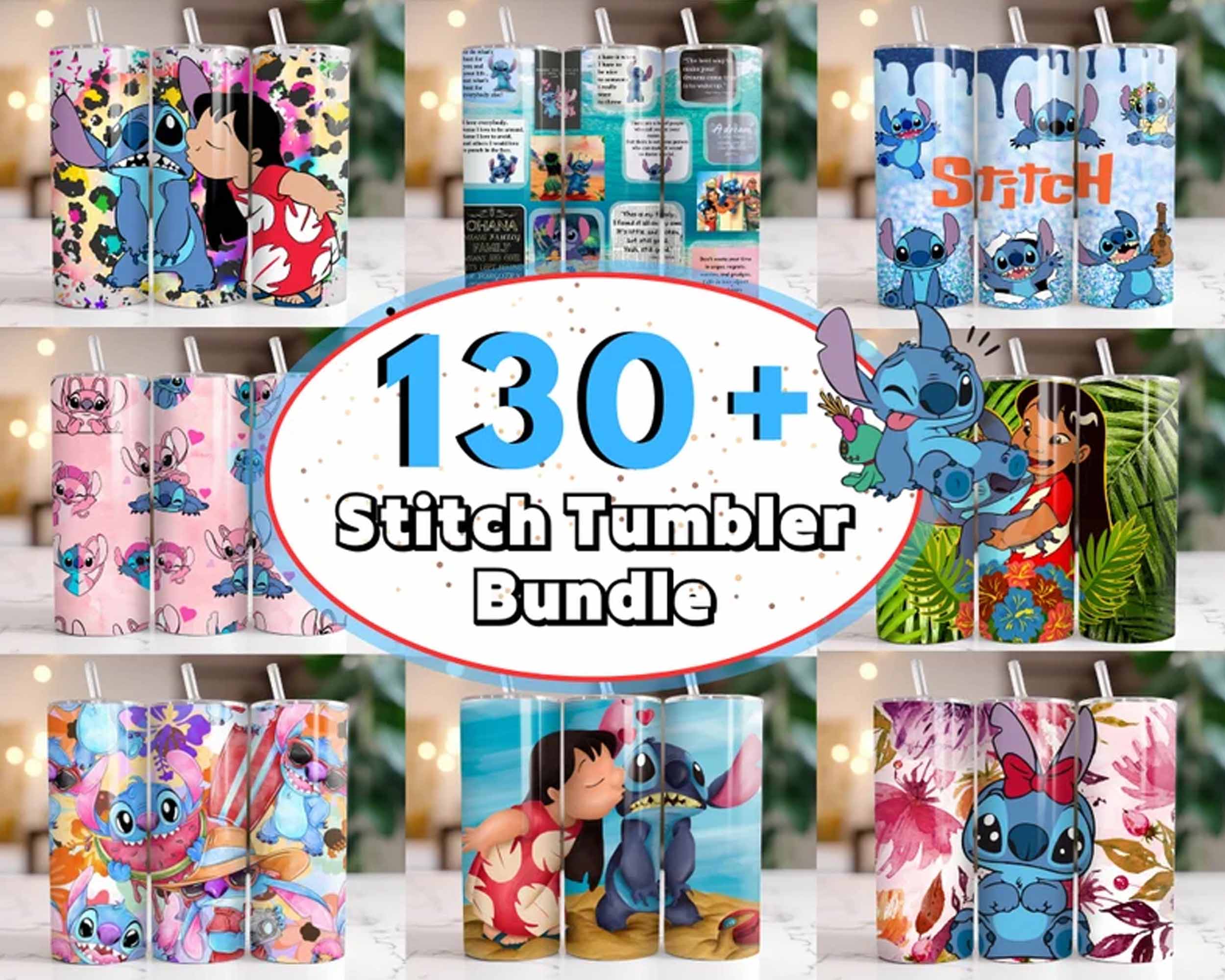 Stitch Tumbler Bundle, Stitch Skinny Tumbler 20oz Design, Ca | Inspire ...