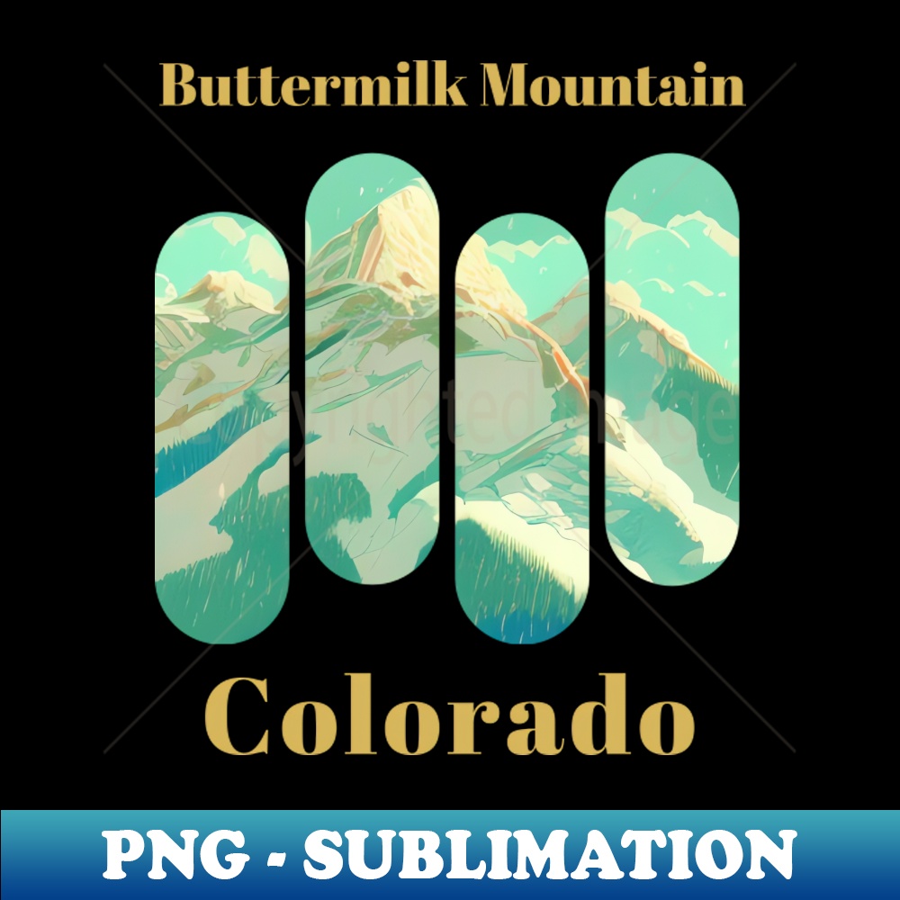 Buttermilk Mountain ski - Colorado - Premium PNG Sublimation | Inspire Uplift