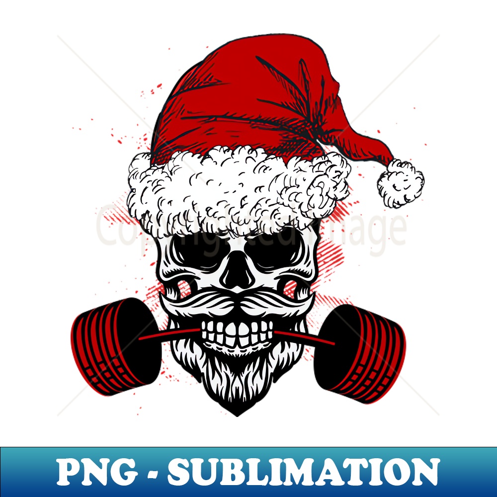 Christmas Santa Deadlift Barbell - PNG Sublimation Digital D | Inspire ...