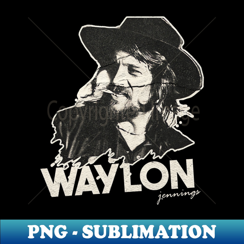 Waylon Jennings - Signature Sublimation PNG File - Defying t | Inspire ...