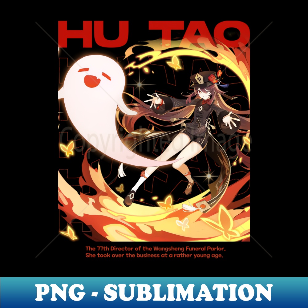 Hu Tao Genshin Impact T-Shirt - PNG Transparent Sublimation | Inspire ...