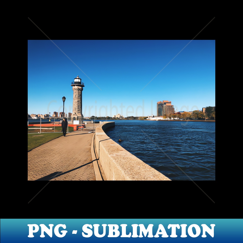 Roosevelt Island Lighthouse Manhattan East River - Retro PNG | Inspire Uplift