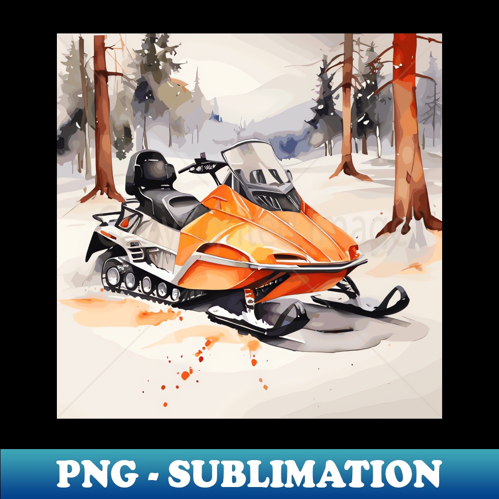 Snowmobile - Sublimation-Ready PNG File - Transform Your Sub - Inspire ...
