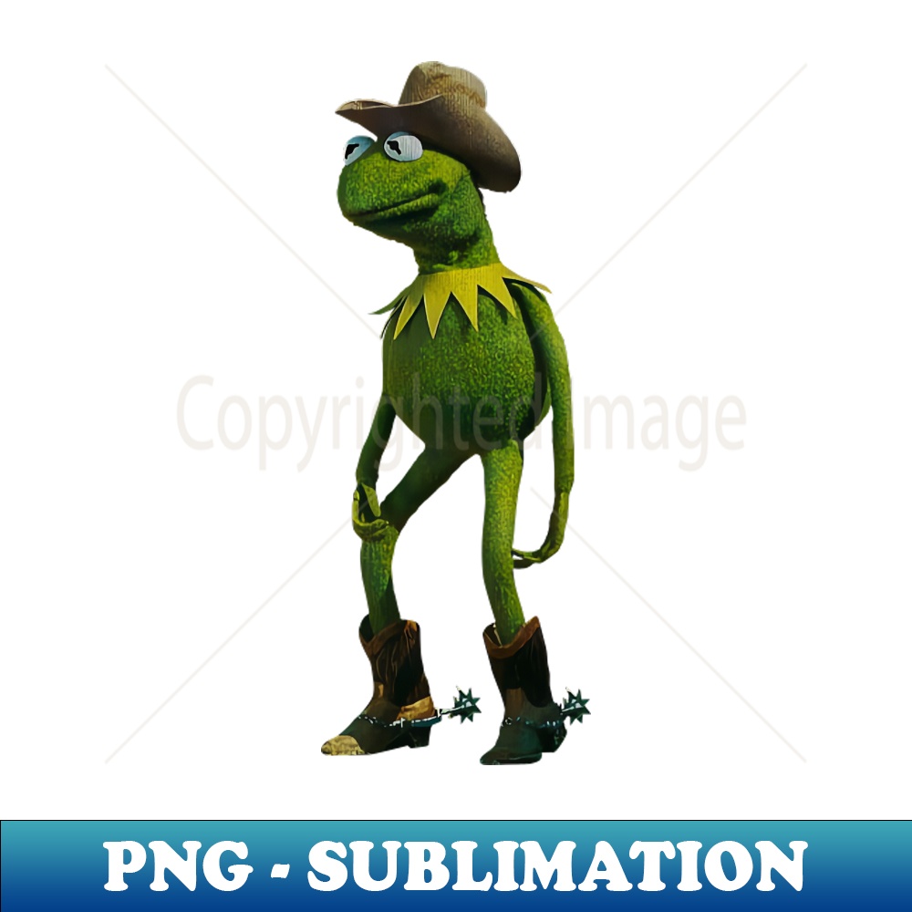 Coybow Kermit teh Frog - Retro PNG Sublimation Digital Downl | Inspire ...