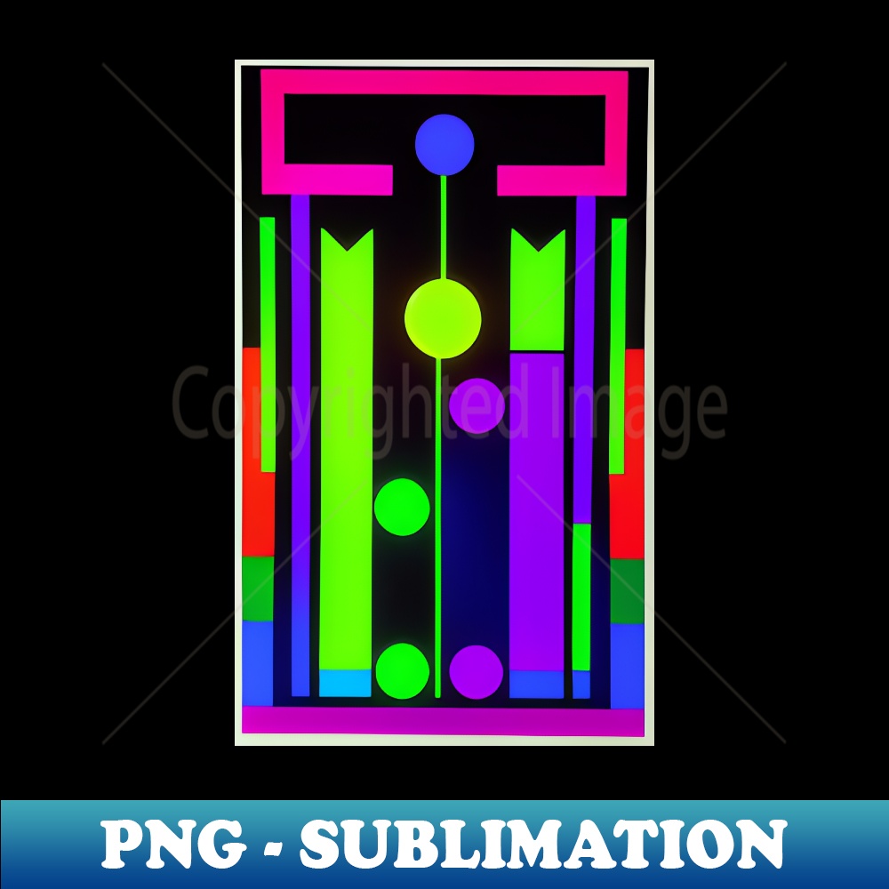 Day Glo Fluorescent Abstract Modern - PNG Transparent Sublim | Inspire ...