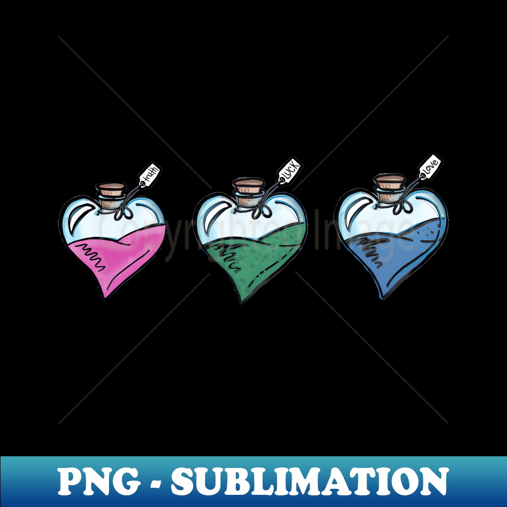 Magic Potions - truth luck and love - Exclusive PNG Sublimat | Inspire ...