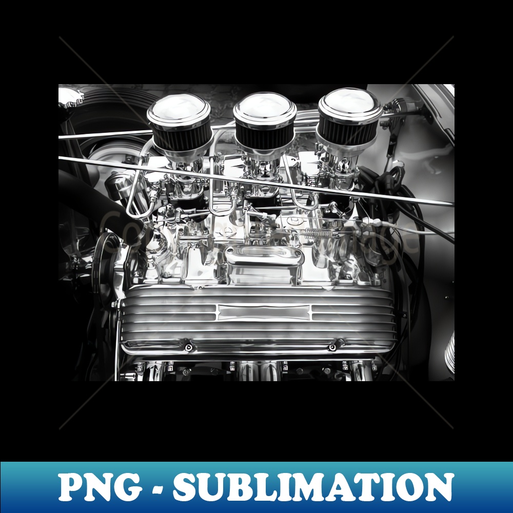 Classic Car Motor block - Vintage Sublimation PNG Download - | Inspire ...