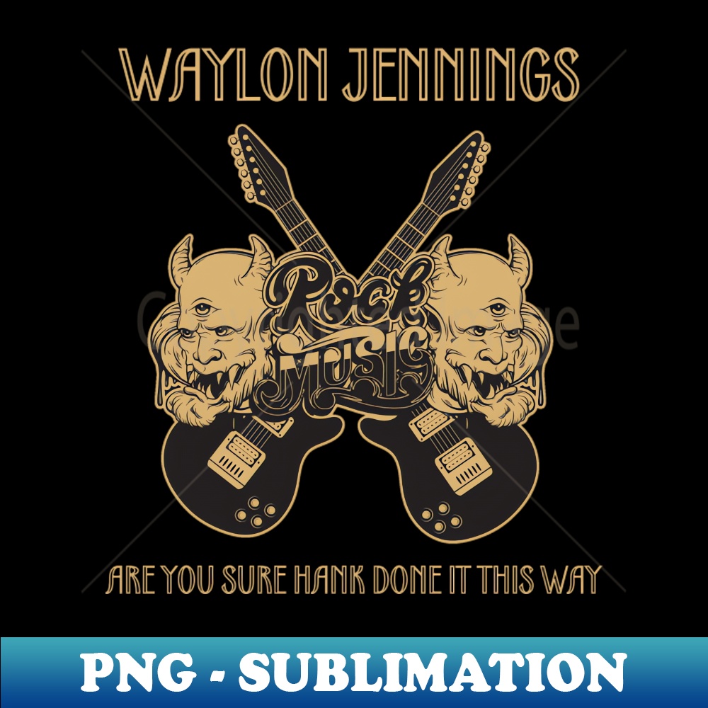 waylon jennings - Signature Sublimation PNG File - Defying t | Inspire ...