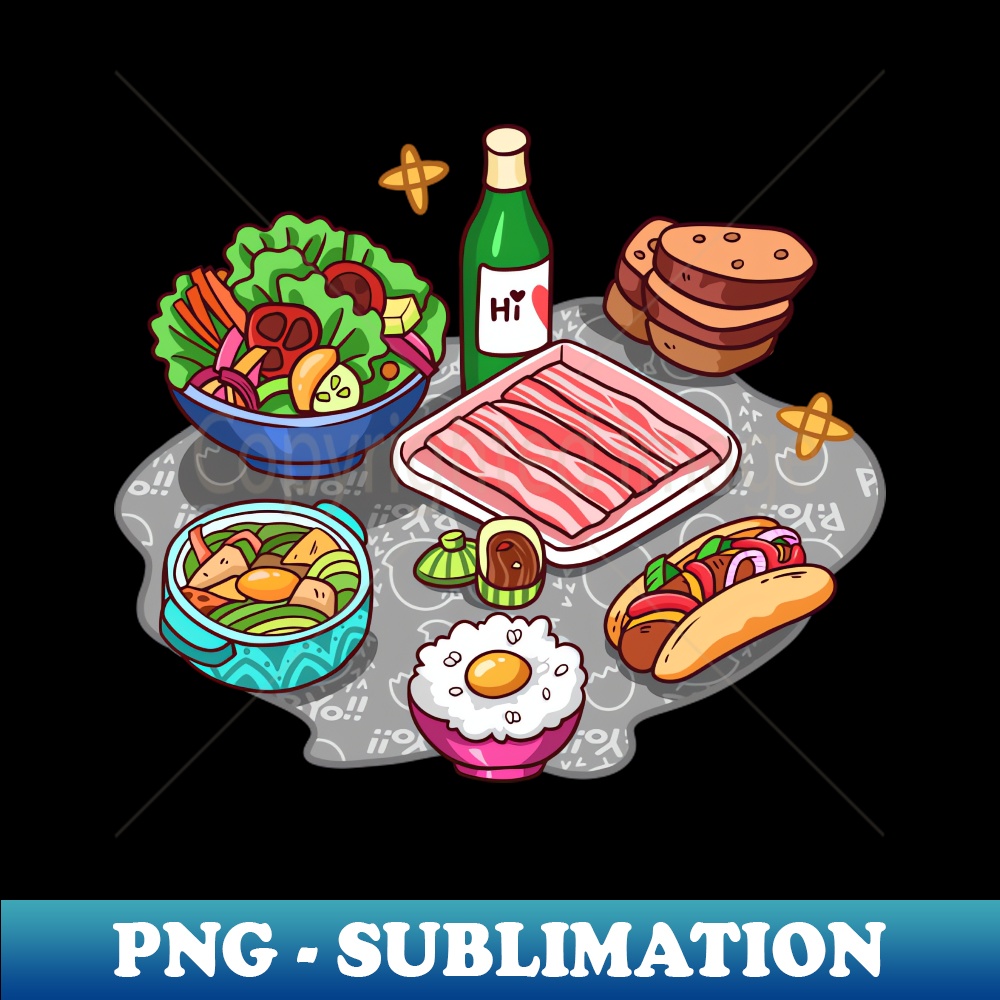 Korean food - Exclusive Sublimation Digital File - Instantly | Inspire ...