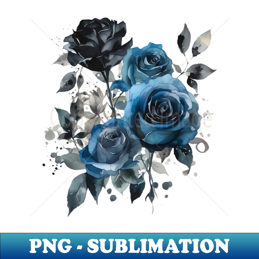 Blue Wedding Roses - Unique Sublimation PNG Download - Perfe | Inspire ...