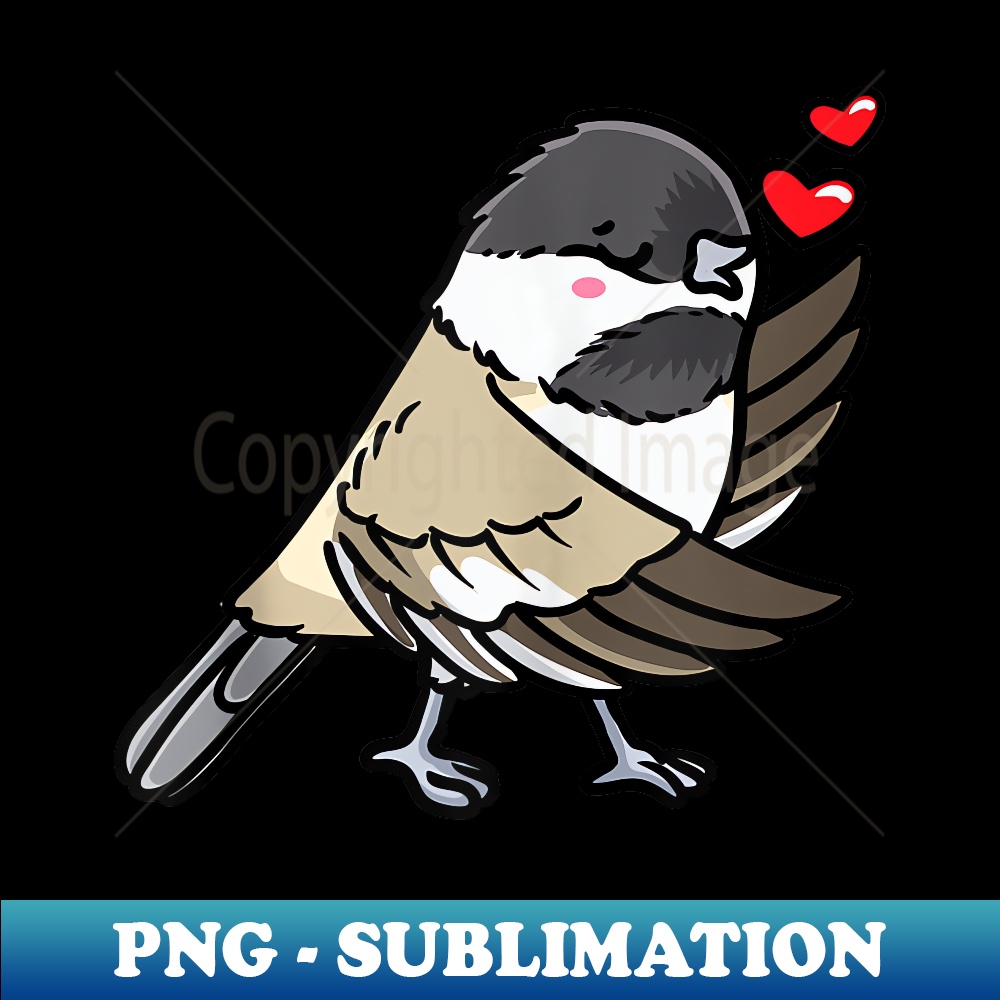 Black Capped Chickadee Kisses Kawaii Emoticon Bird Watching - Inspire ...