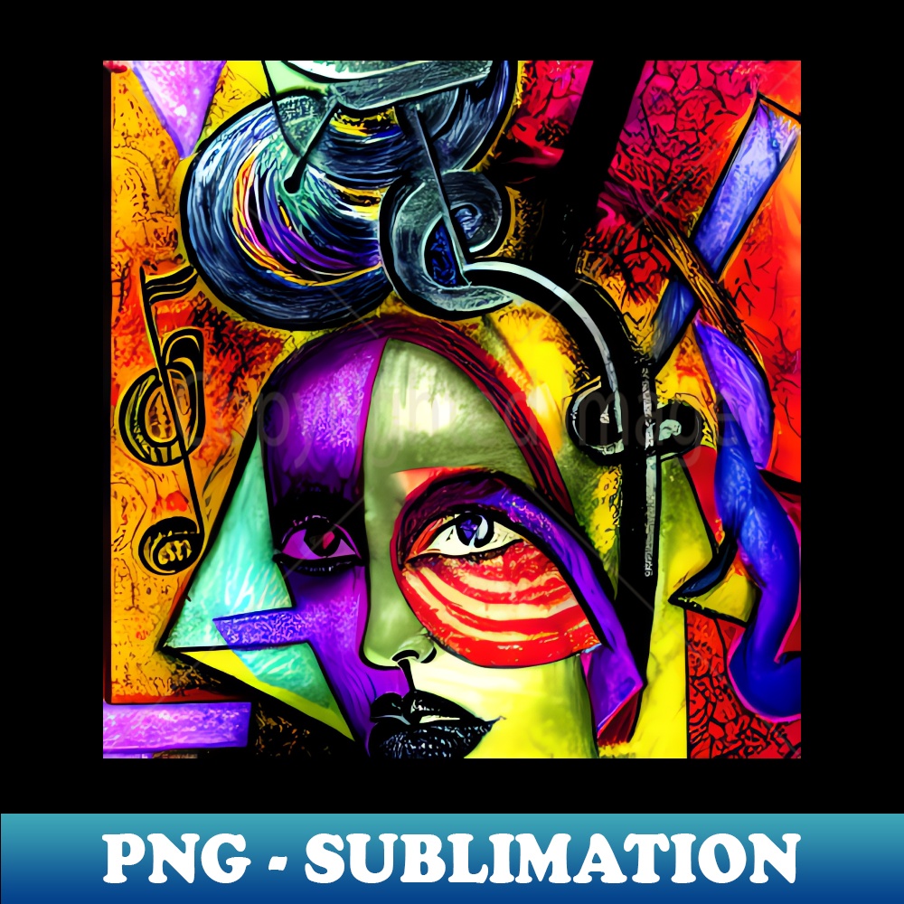Abstract Image Of Musical Symbols - Trendy Sublimation Digit | Inspire ...