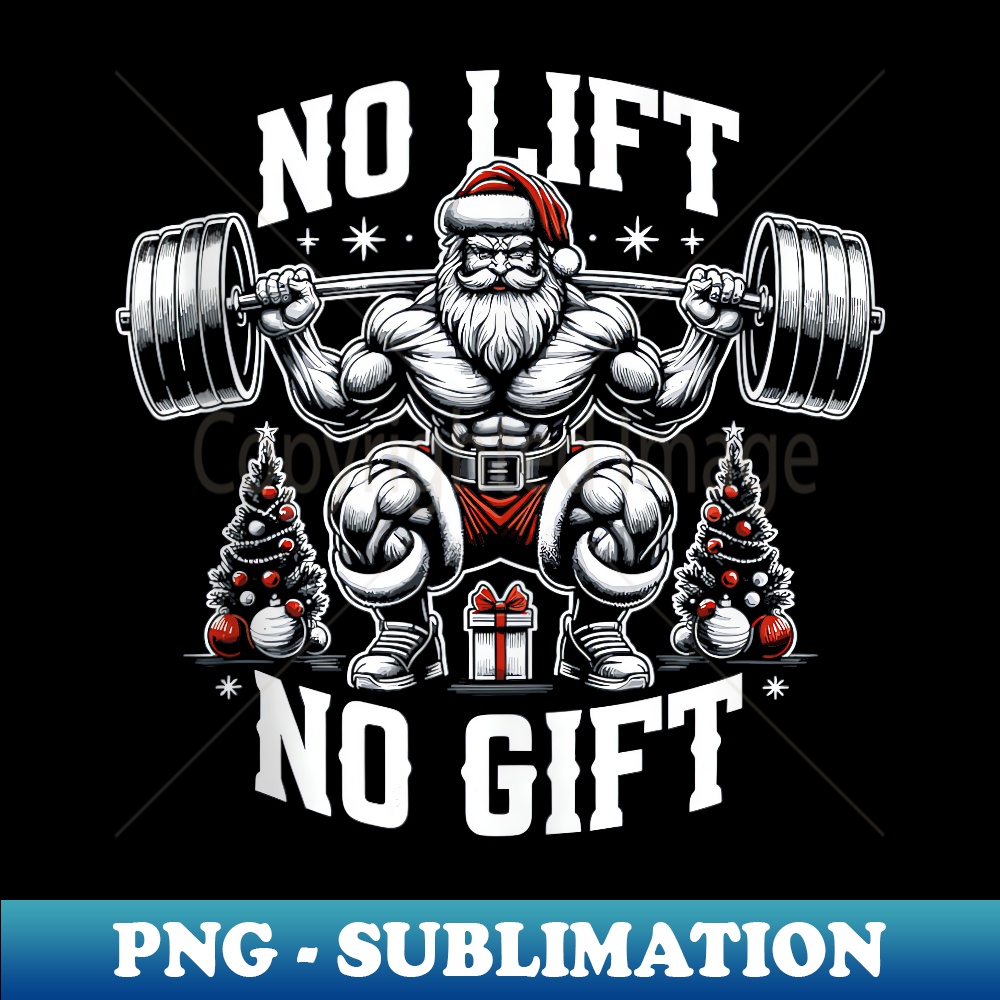 No Lift No Santa Claus Christmas Gym Bodybuilding - Professi | Inspire ...