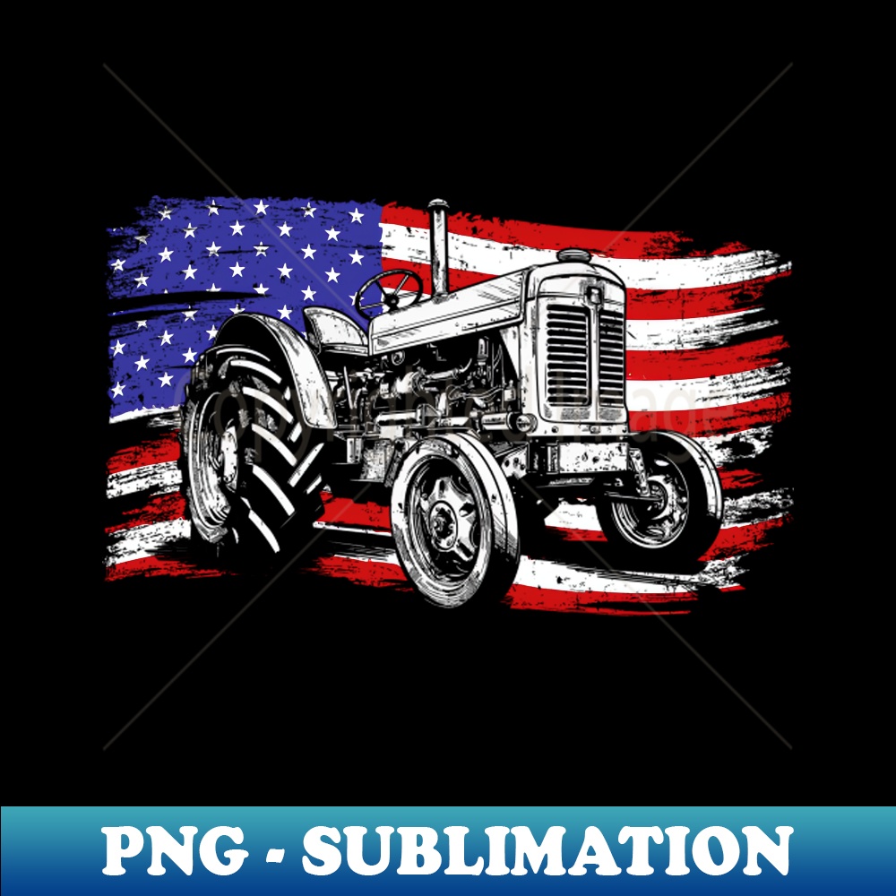 Patriotic Tractor USA American Flag Tractor Farm Men Women - | Inspire ...