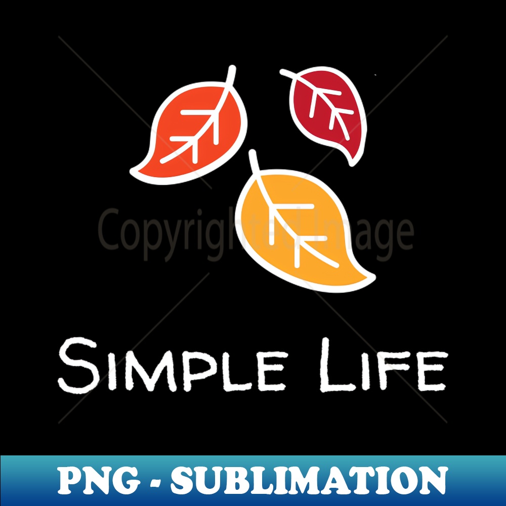 Simple Life - Autumn Leaves - PNG Transparent Digital Downlo | Inspire ...