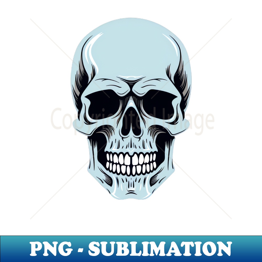 Blue Skull - PNG Transparent Digital Download File for Subli | Inspire ...