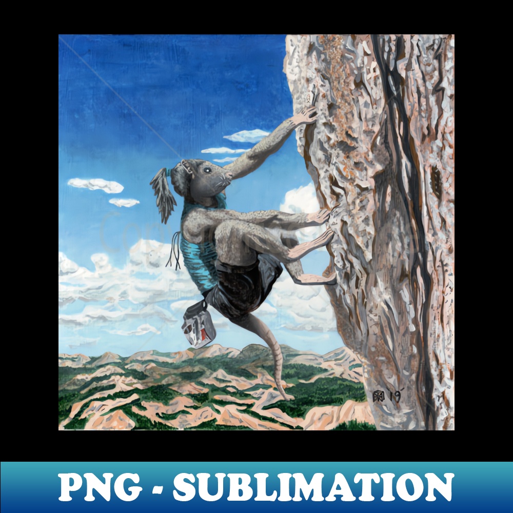 Wererat Girl Fantasy Rock Climber - PNG Transparent Sublimat | Inspire ...