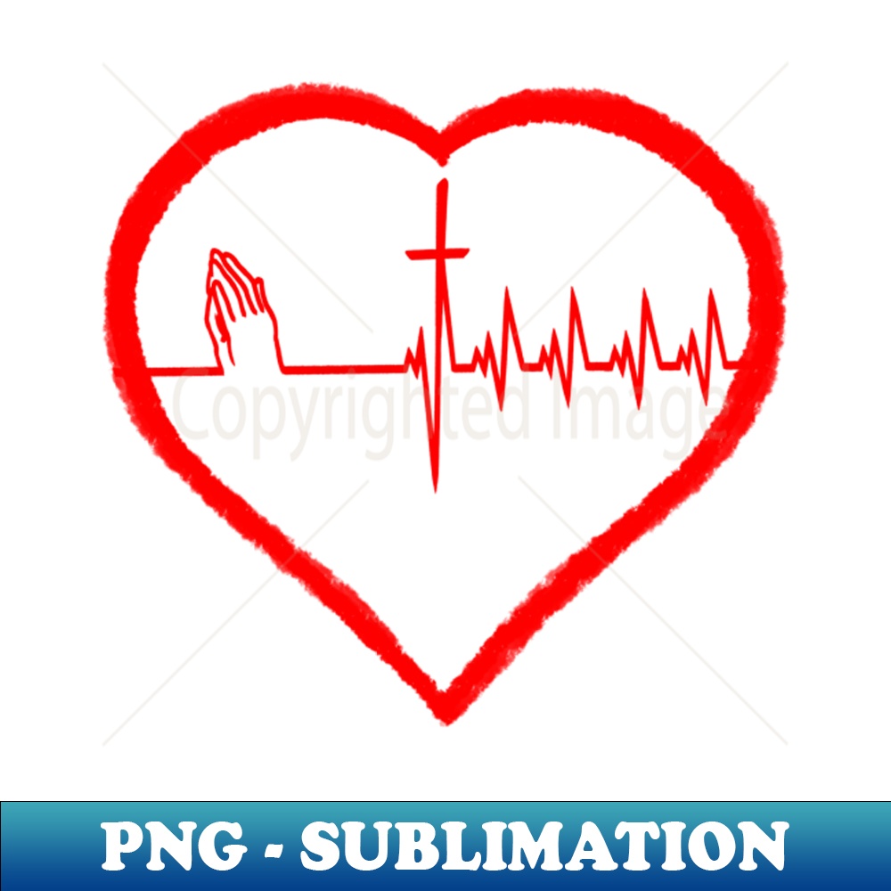 Christianity Heartbeat icon cross heart prayer - Profession | Inspire ...