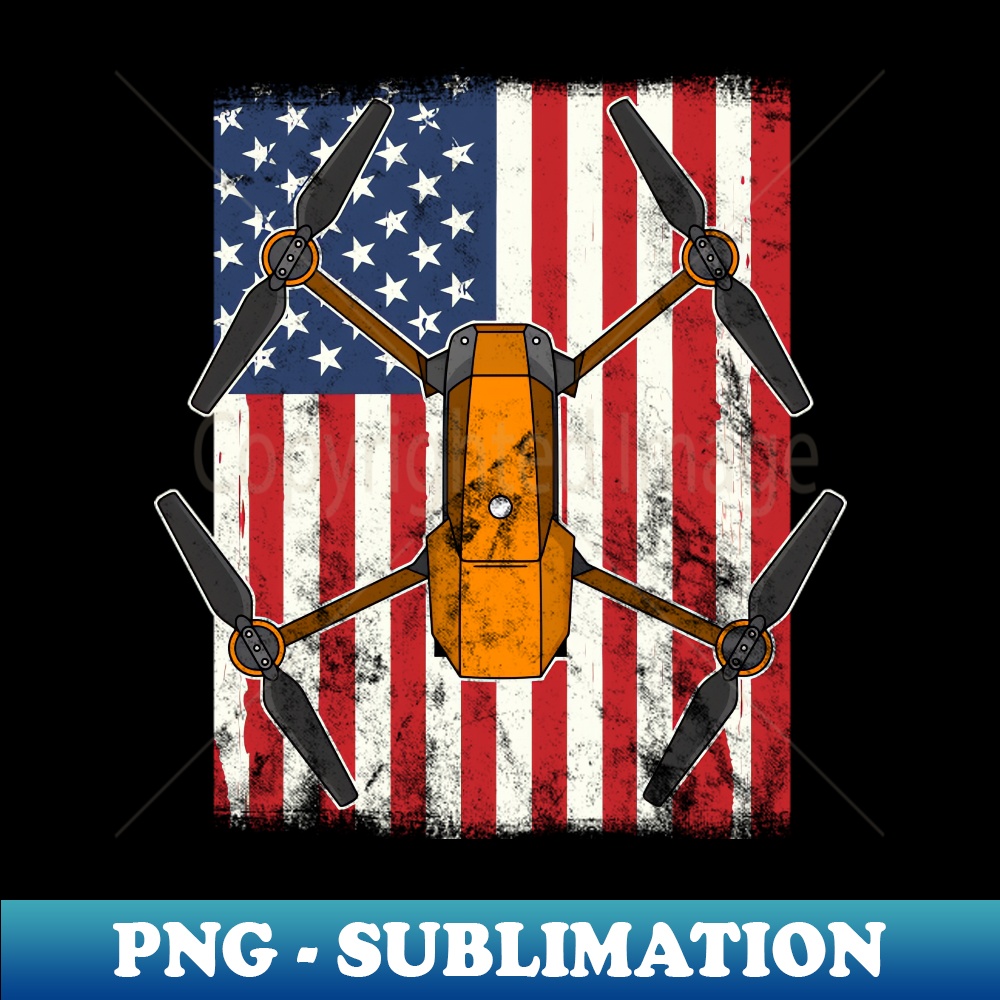 Drone Flag Patriotic Quadcopter UAS UAV Drone Pilot 4th of j | Inspire ...