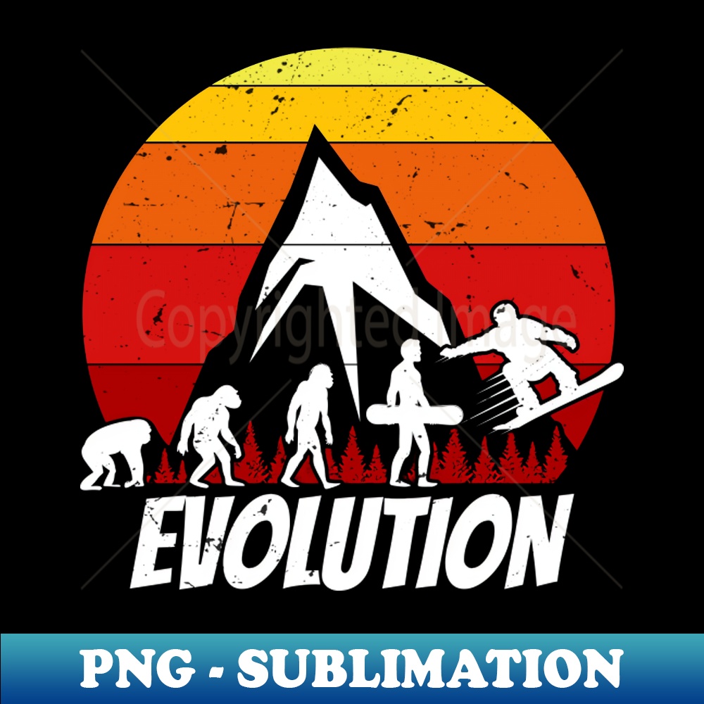 Snowboard Evolution - Premium PNG Sublimation File - Bring Y | Inspire ...