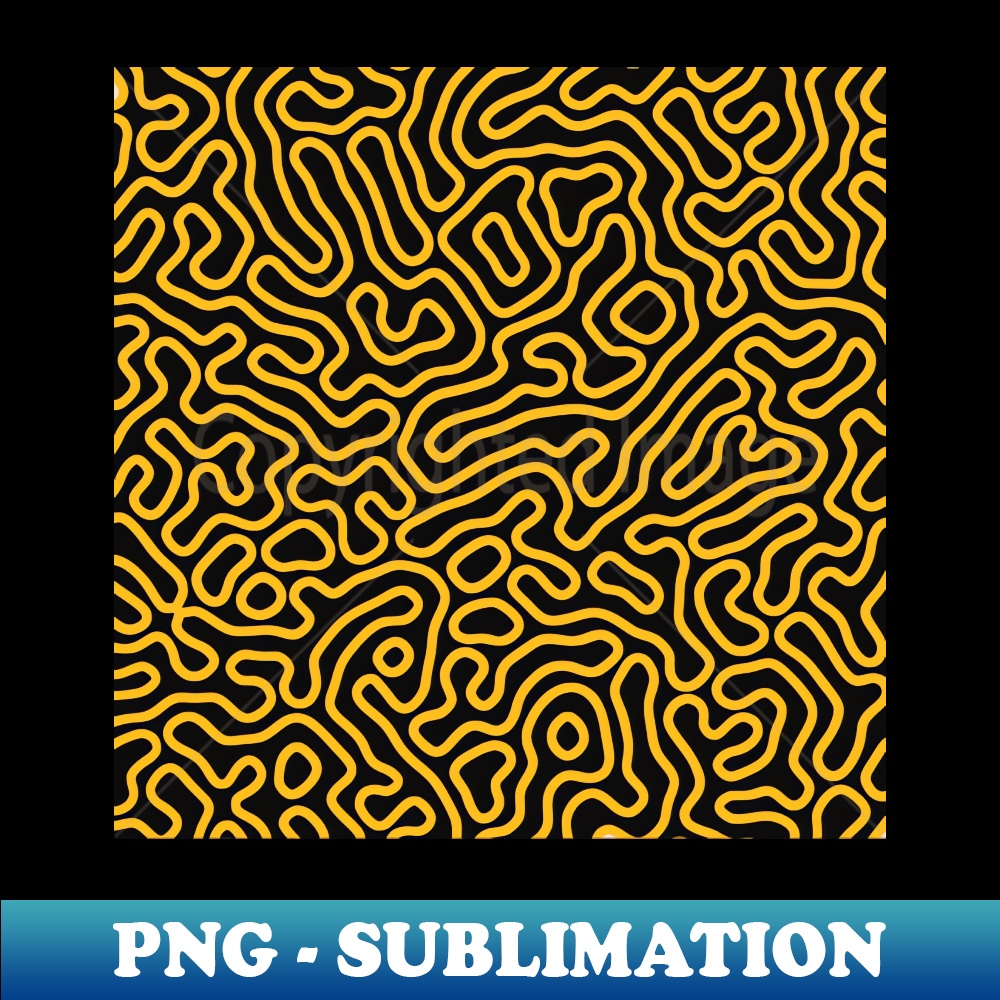 black and yellow squiggle - Exclusive PNG Sublimation Downlo | Inspire ...