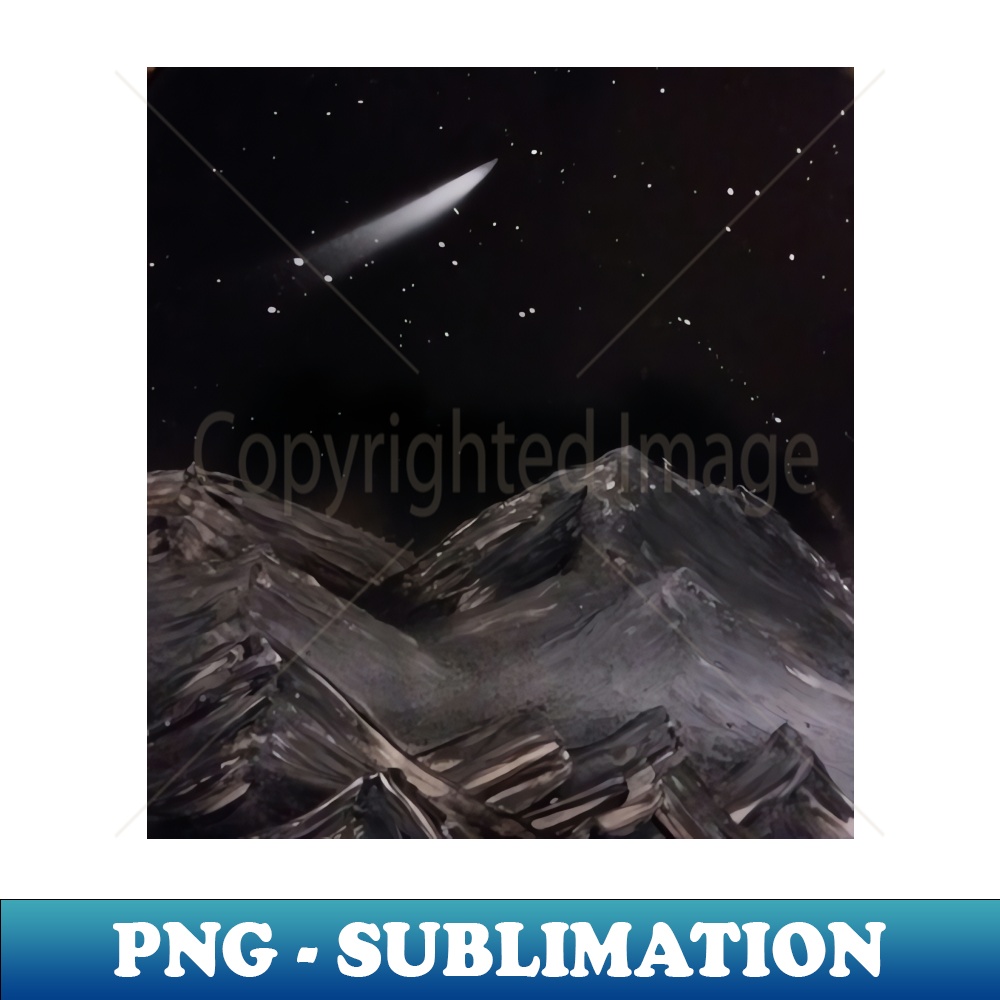 Comet over the mountains - High-Resolution PNG Sublimation F | Inspire ...