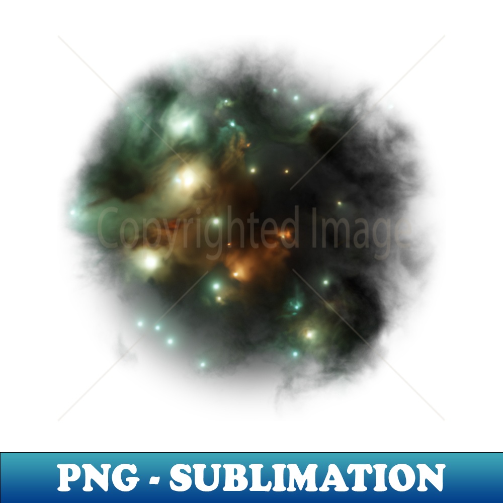 Young stars in beautiful nebula - Unique Sublimation PNG Dow | Inspire Uplift