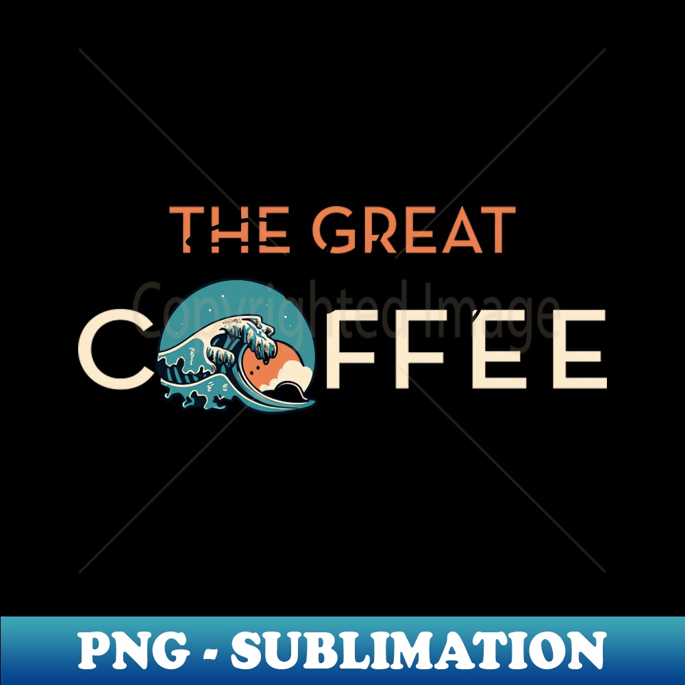 The Great Wave of Coffee - PNG Transparent Digital Download | Inspire ...