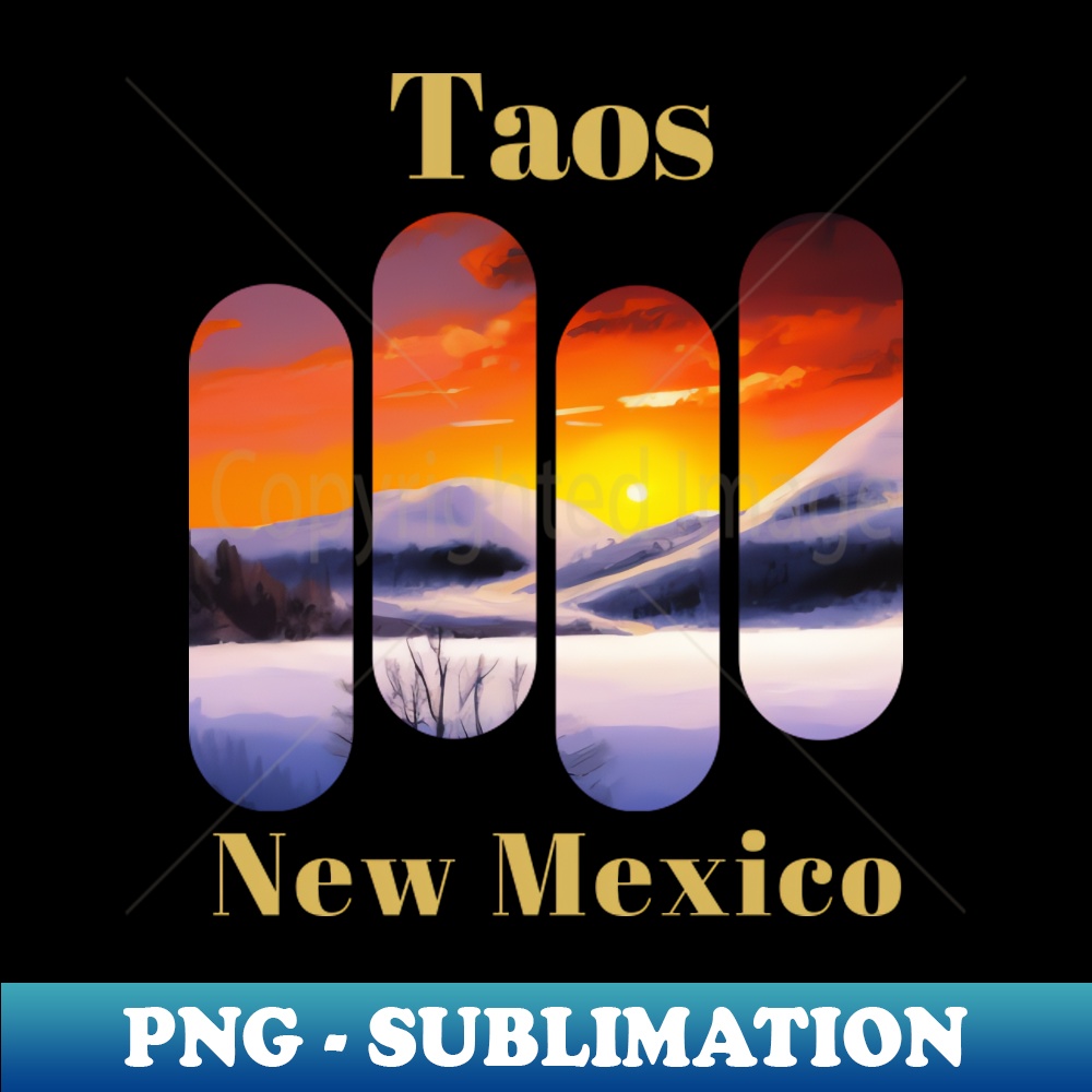 Taos ski - New Mexico - Aesthetic Sublimation Digital File - | Inspire Uplift