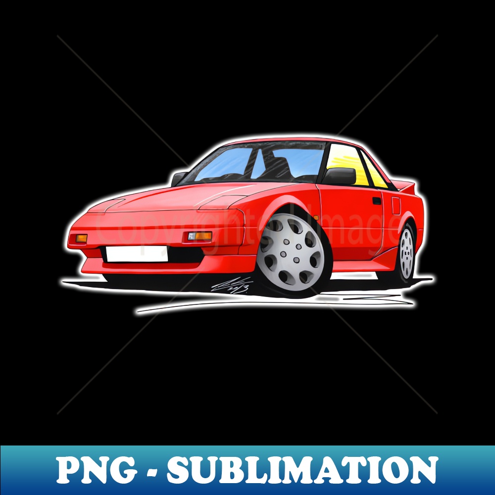Toyota MR2 Mk1 Red - Artistic Sublimation Digital File - Per | Inspire ...