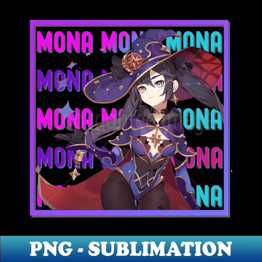 Genshin Impact Mona - Exclusive PNG Sublimation Download - T | Inspire ...
