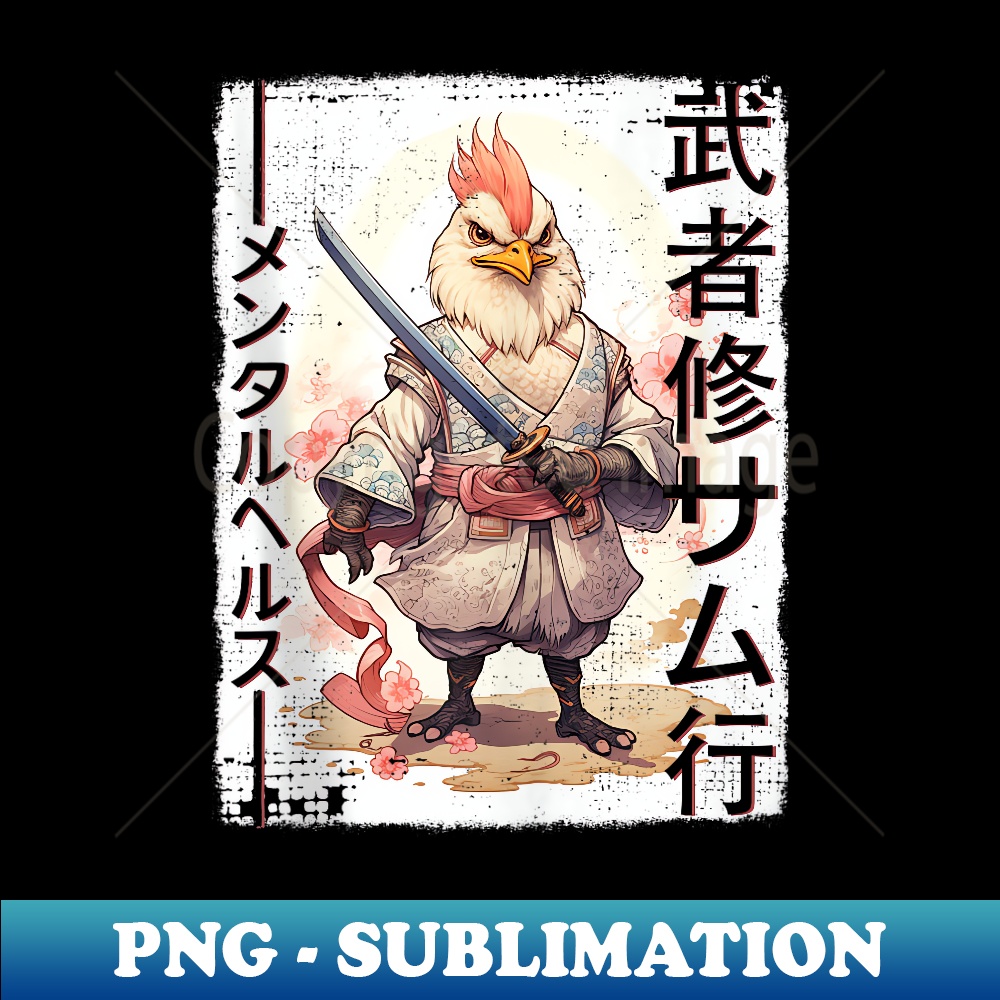 Samurai Chicken Warrior Japanese Ninja Chicken Kawaii - Inst - Inspire ...