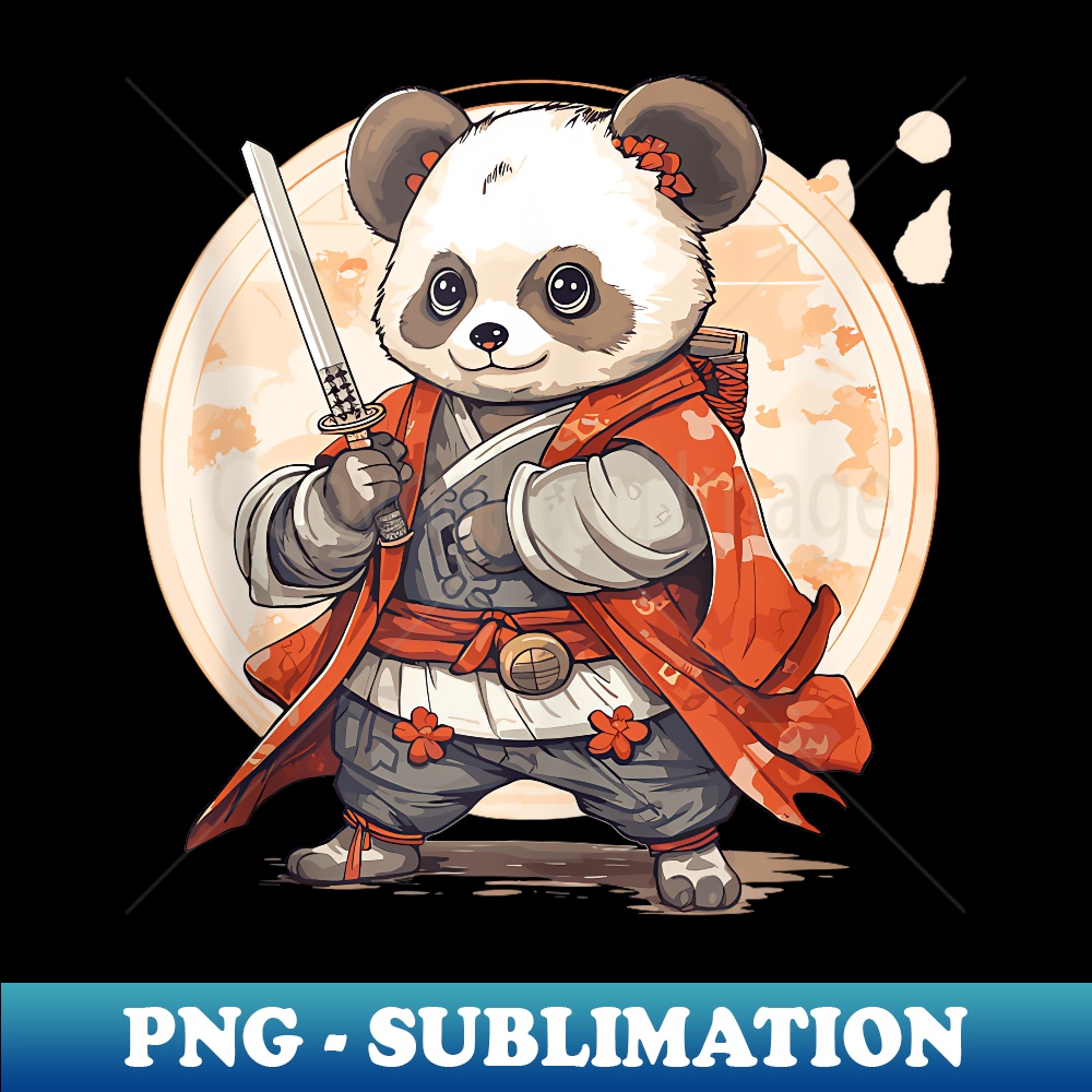 Samurai Panda Warrior Japanese Ninja Panda Bear Kawaii - Pre | Inspire Uplift