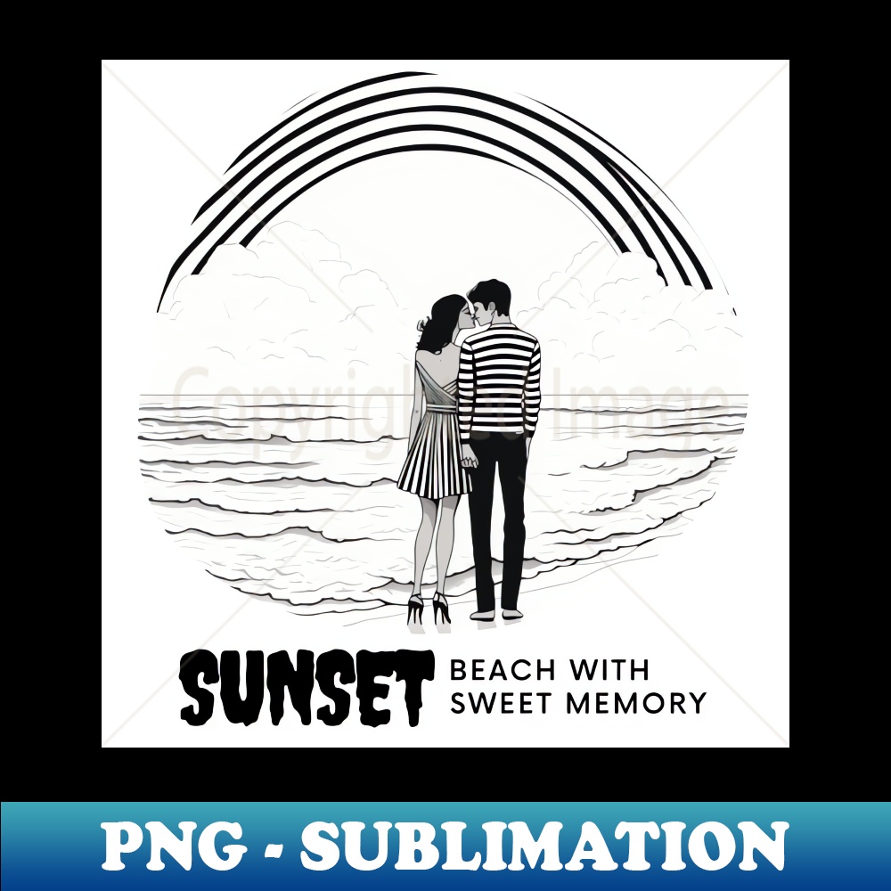 Sunset beach with sweet memory - Professional Sublimation Di | Inspire Uplift
