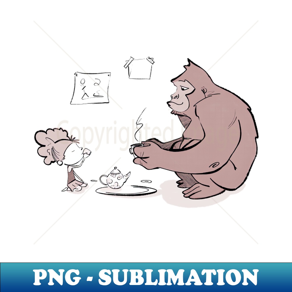 Gorilla tea party - Signature Sublimation PNG File - Unleash | Inspire ...