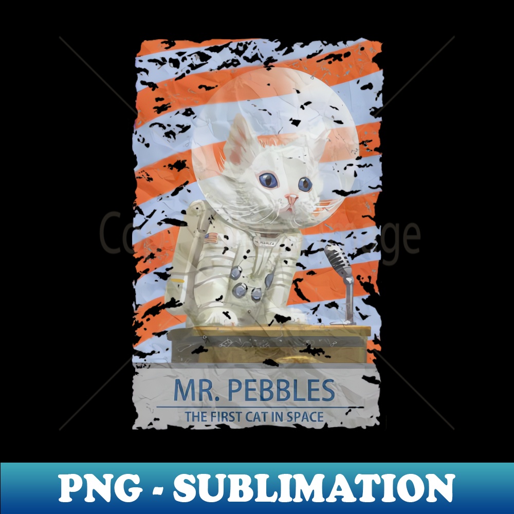 Mr Pebbles First Cat in Space - Aesthetic Sublimation Digita | Inspire ...