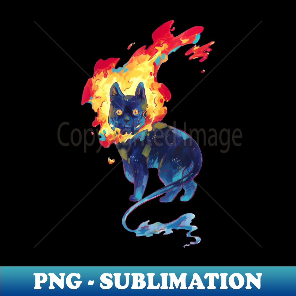 Fire Kitten - High-Quality PNG Sublimation Download - Perfec | Inspire ...