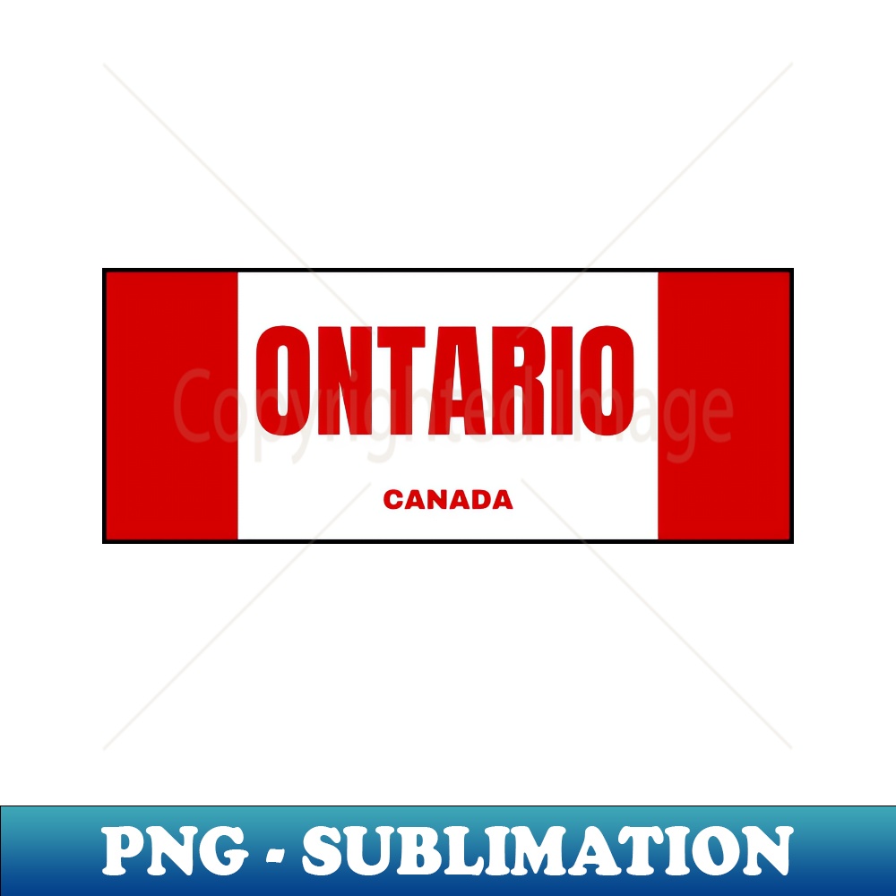 Ontario in Canadian Flag Colors - PNG Sublimation Digital Do | Inspire ...