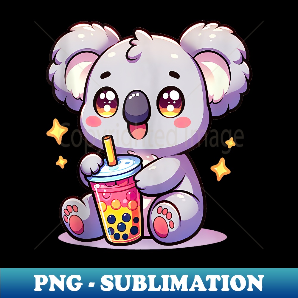 Koala Kawaii Bubble Tea Boba Milk Cute Anime - Modern Sublim - Inspire ...
