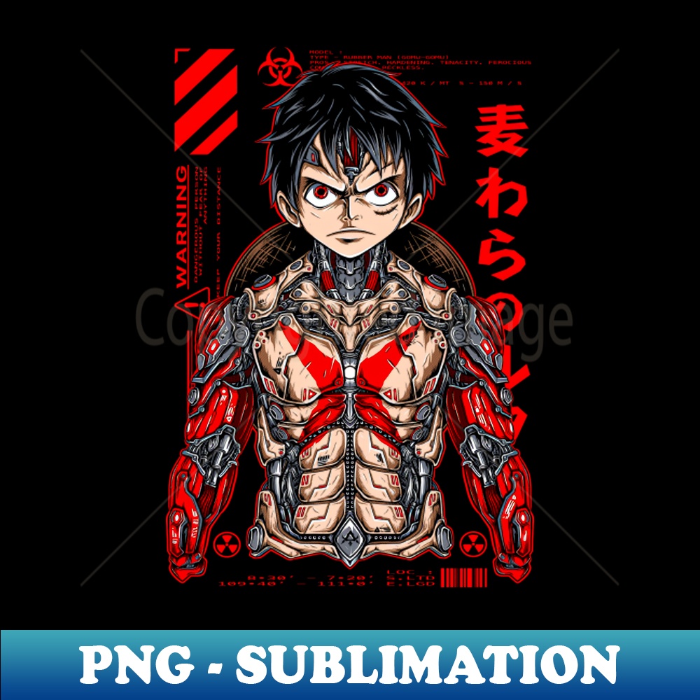 Cyborg Luffy - PNG Sublimation Digital Download - Defying th | Inspire ...