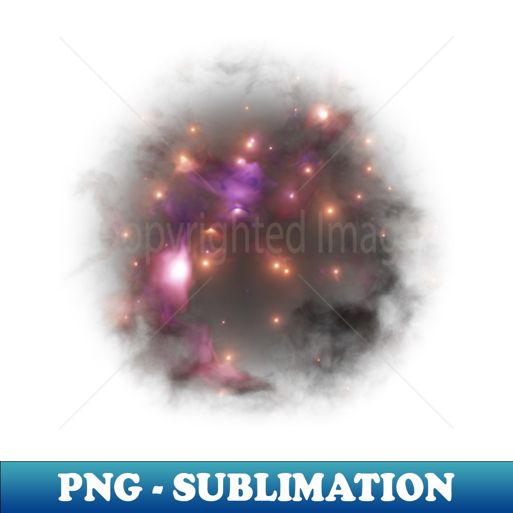 Purple and yellow nebula - Premium Sublimation Digital Downl | Inspire Uplift