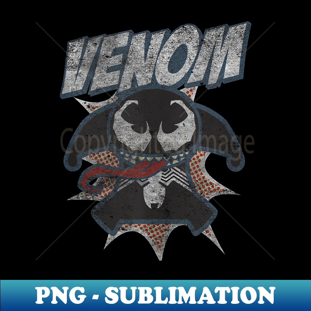 Marvel Kawaii Chibi Venom Epic Pose Distressed Portrait - Re | Inspire ...
