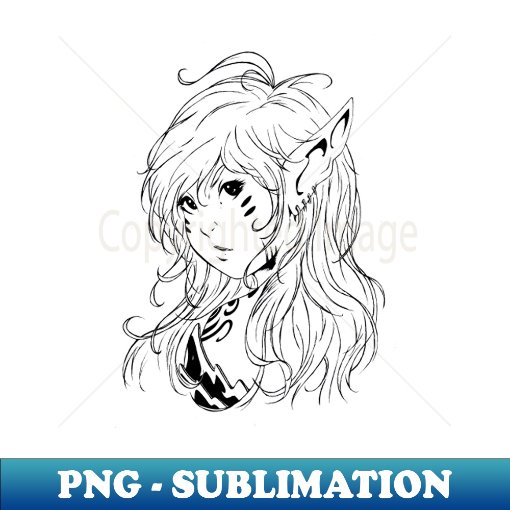 Elf Gaze - PNG Transparent Sublimation File - Boost Your Suc - Inspire Uplift
