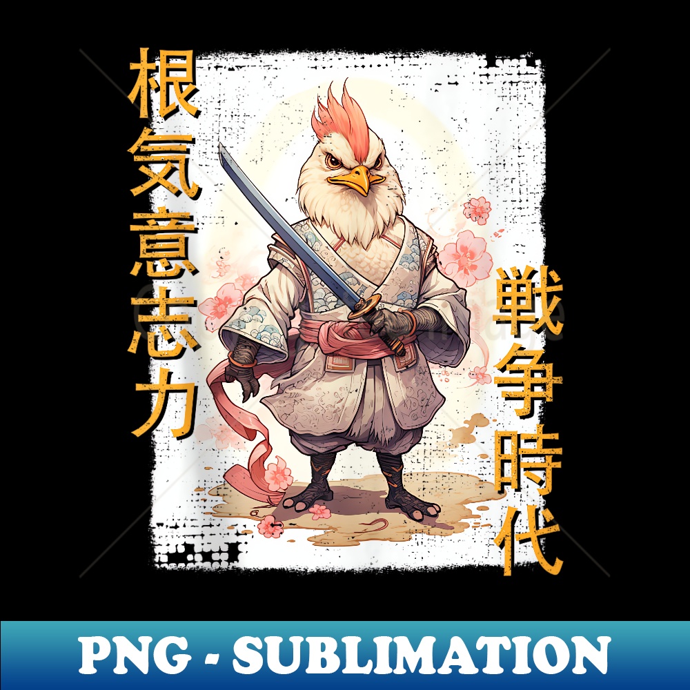 Samurai Chicken Warrior Japanese Ninja Chicken Kawaii - PNG - Inspire ...