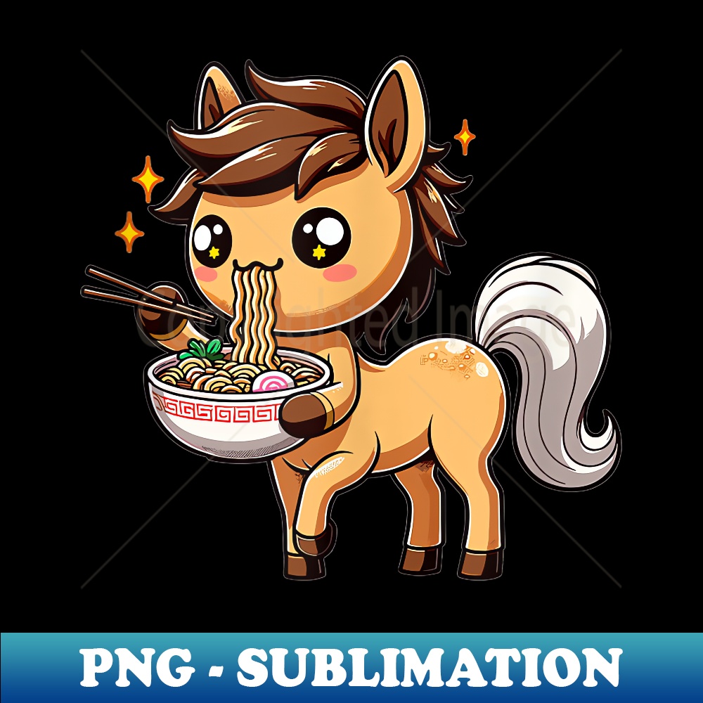 Cute Japanese Kawaii Chibi Centaur Eating Ramen - Modern Sub | Inspire ...